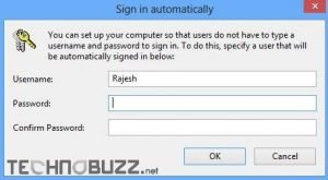 How to Sign in Automatically Windows 8 Login Screen - TechnoBuzz | How to Android Guides, Tips