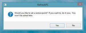Reset Your Windows PC's To It's Default State With RefreshPC App ...