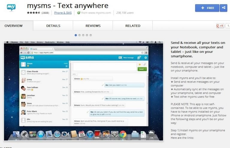 Send and Receive all Text Message on Your Desktop With MySms ...